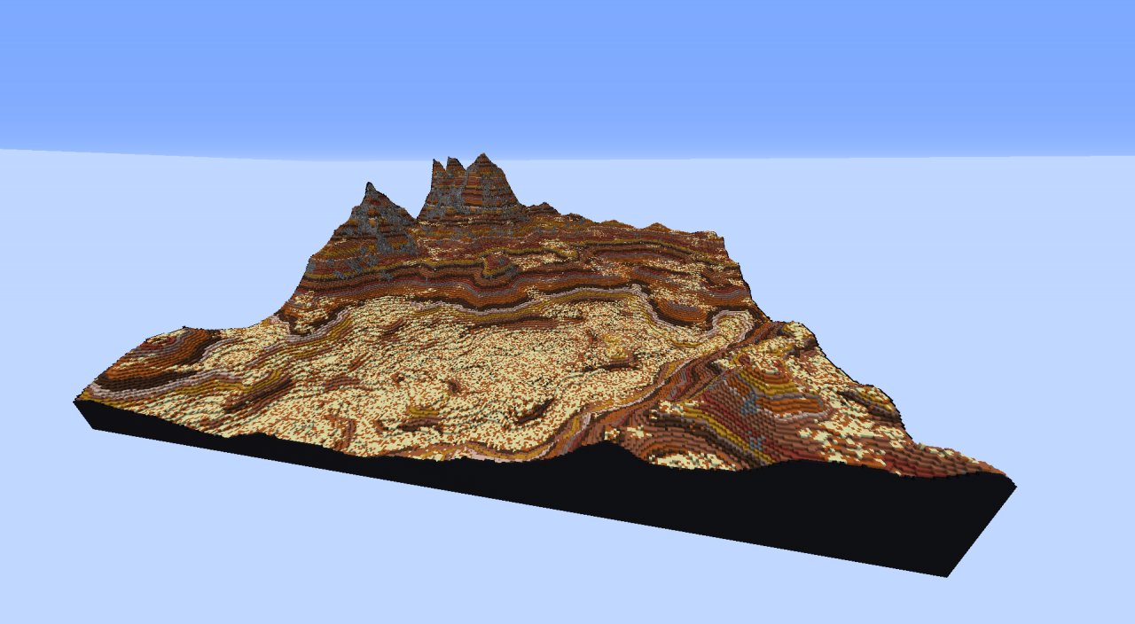 Huge Custom Mesa Minecraft Map