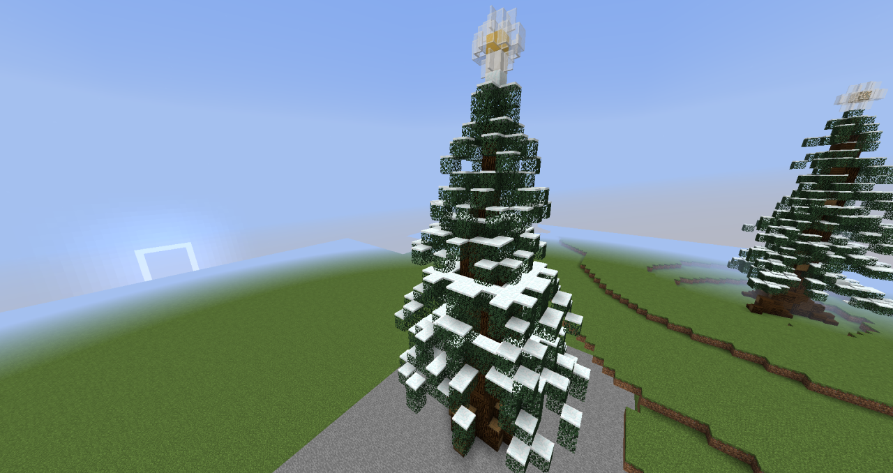 Three christmastrees Minecraft Map