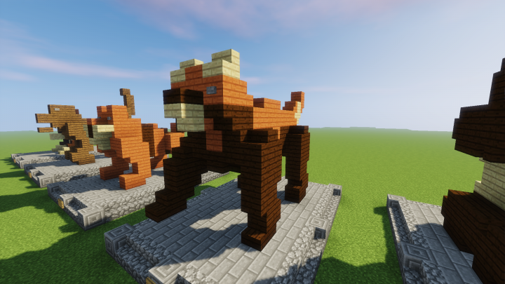 *Asia Update* World Animal Statues Minecraft Map