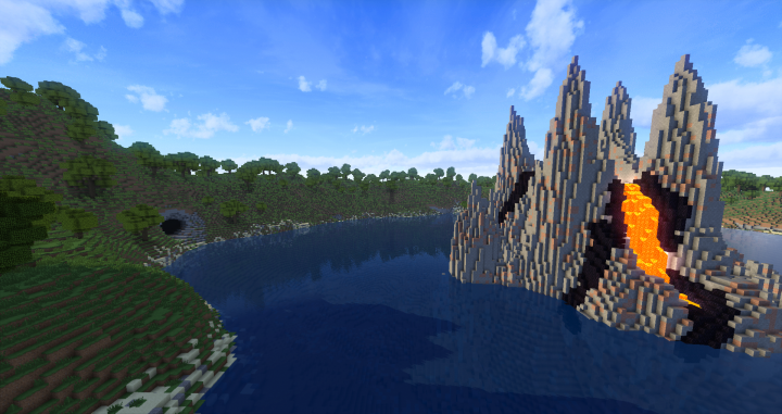 volcano Minecraft Map