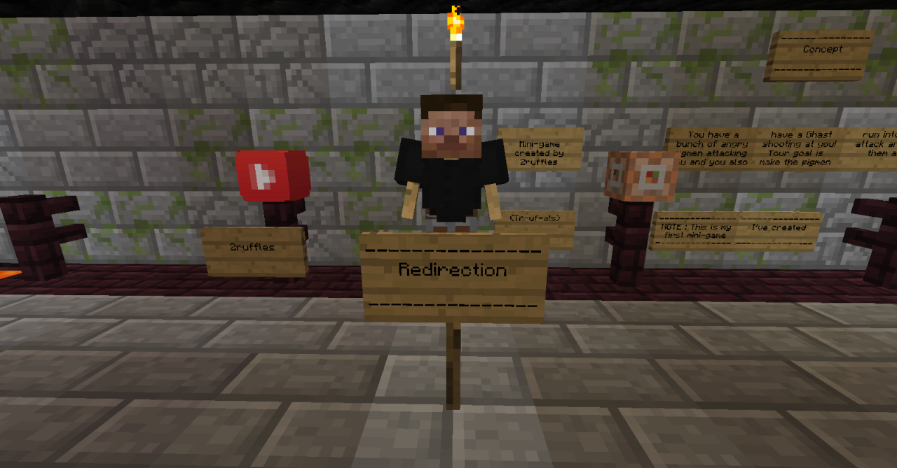 Minecraft Mini Game - Redirection (First Mini-Game) Minecraft Map