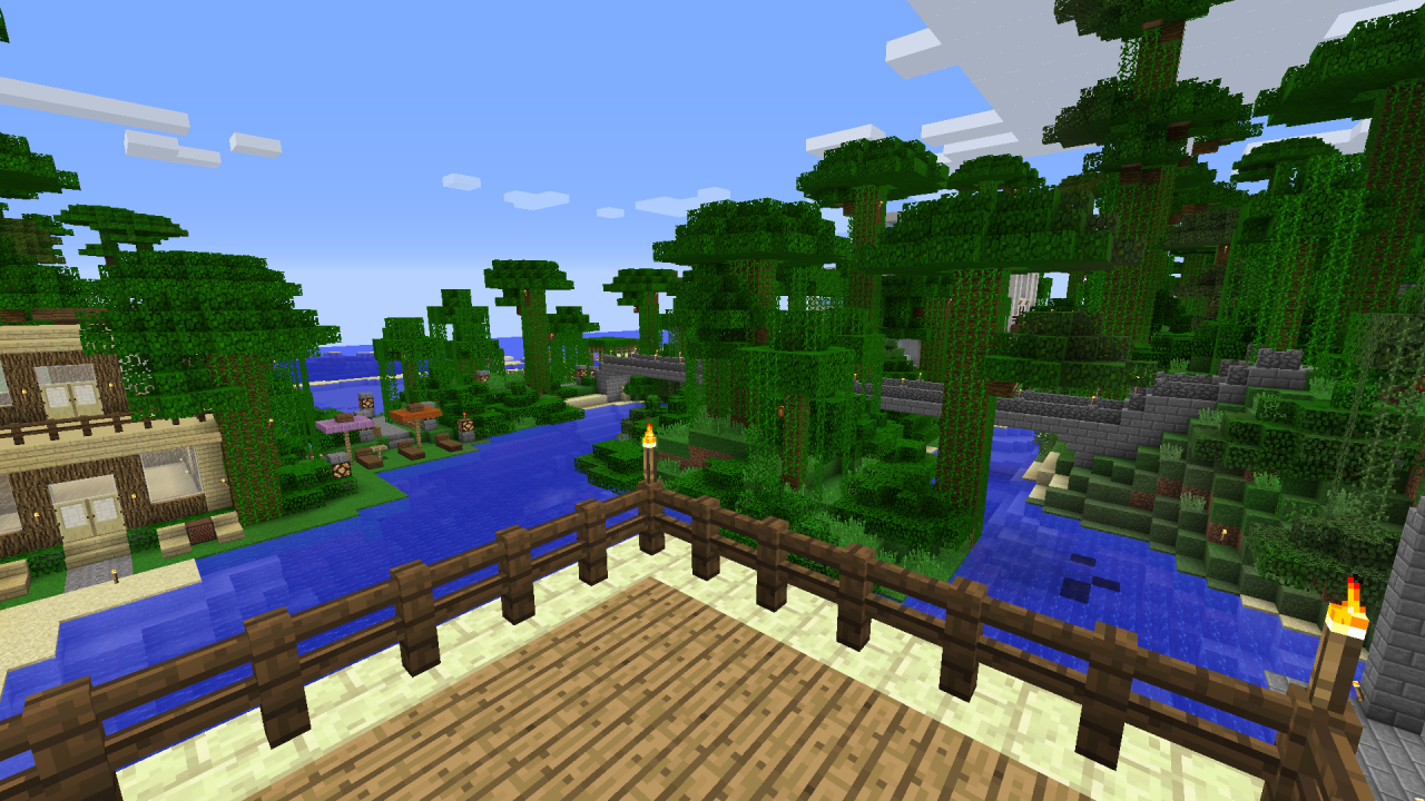 Jungle modern house Minecraft Map
