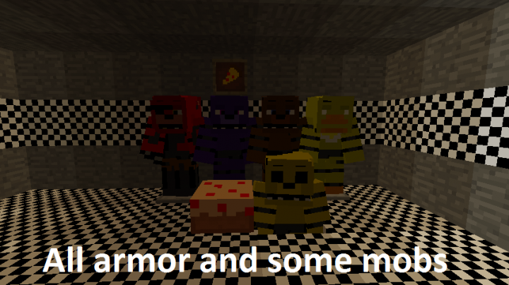 Fnaf Armor And Mob Pack (Downloadable) Minecraft Texture Pack