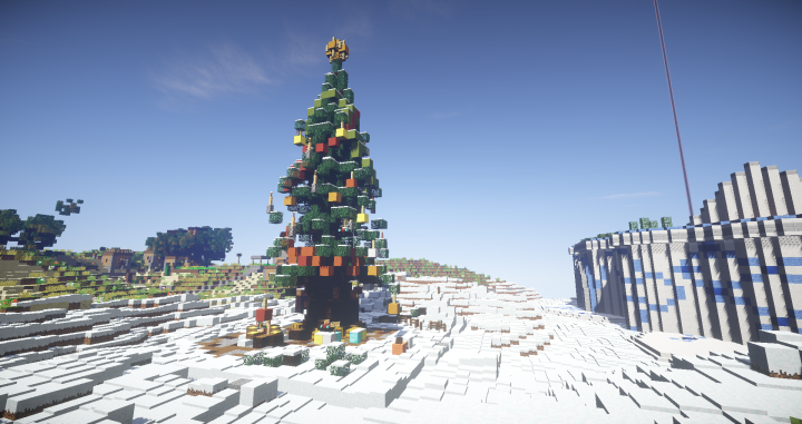 Three christmastrees Minecraft Map