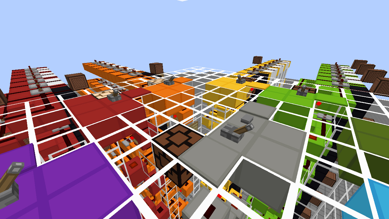 Minecraft 8 Track Music Sequencer Minecraft Map