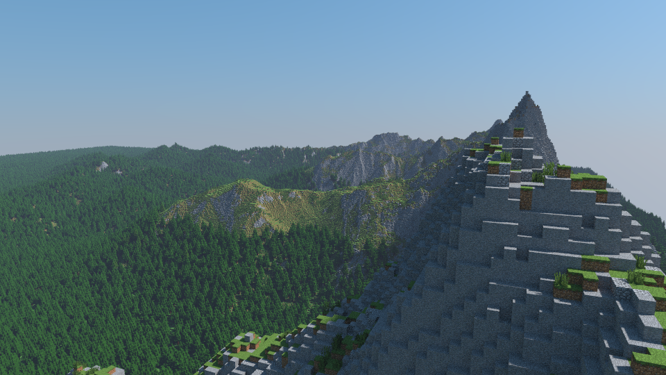 Mountains and forest Minecraft Map