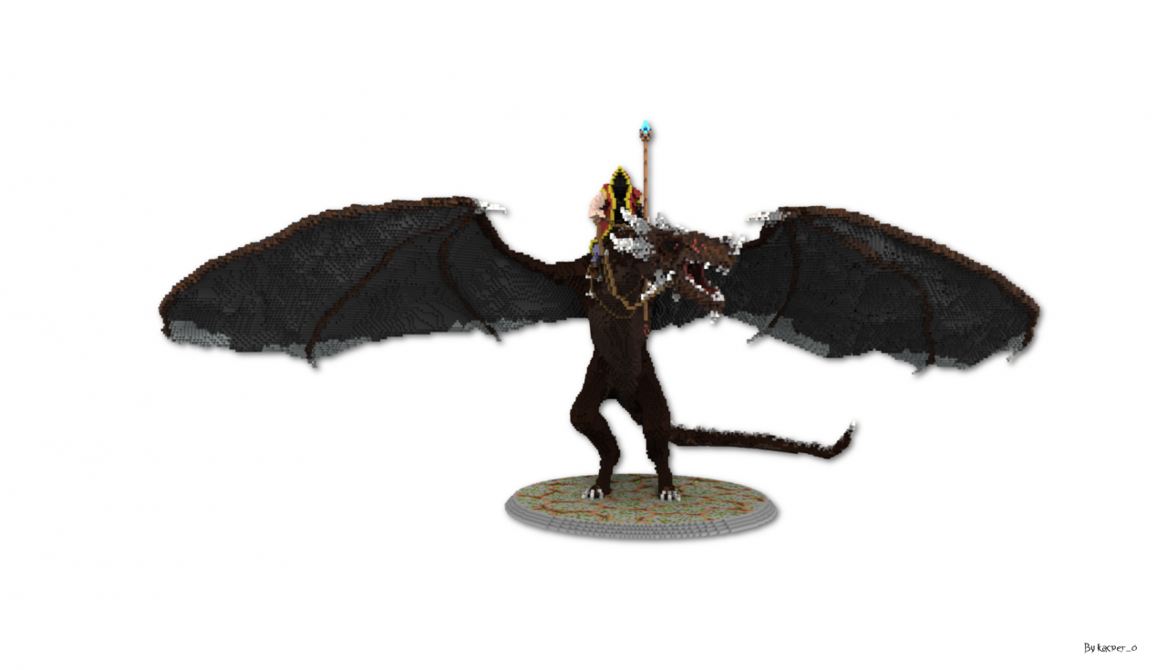 Dragon Mage [Organic, Minecraft Statue] Minecraft Map