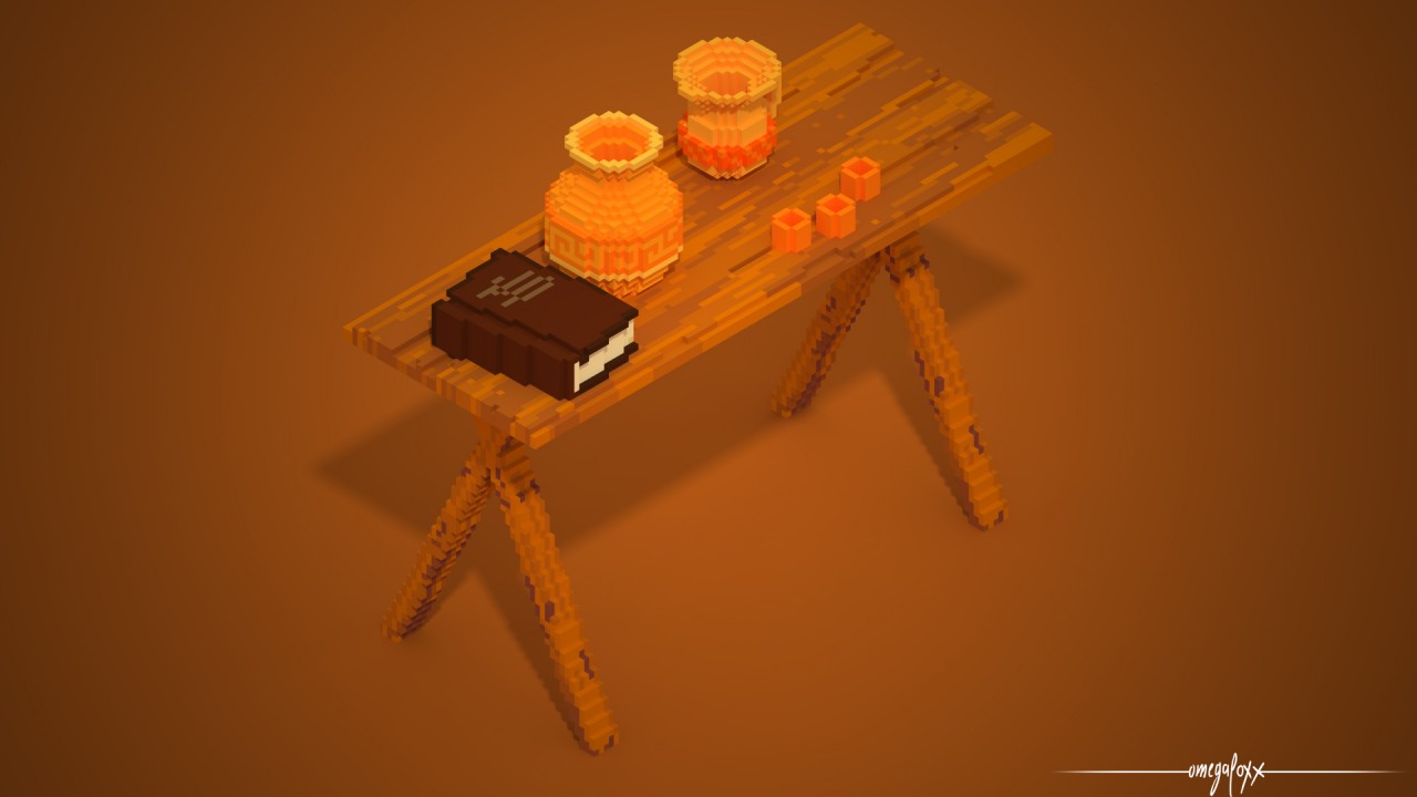 A simple table with pots :) Minecraft Map