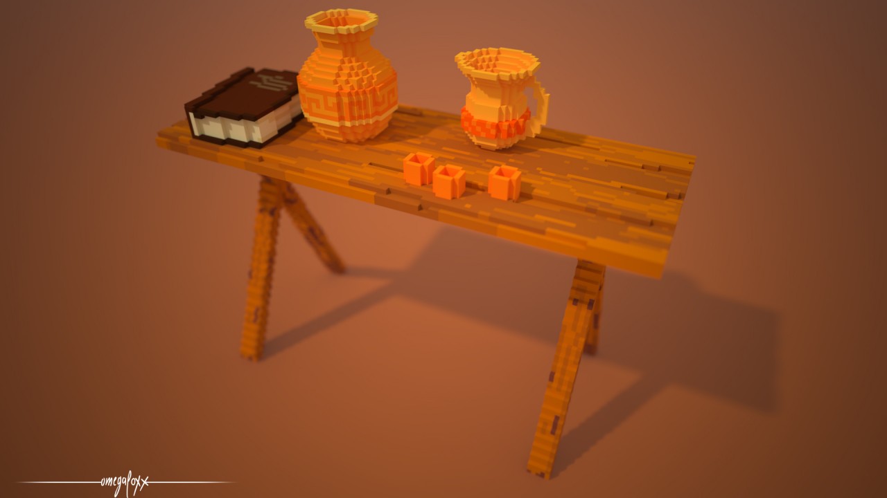 A simple table with pots :) Minecraft Map