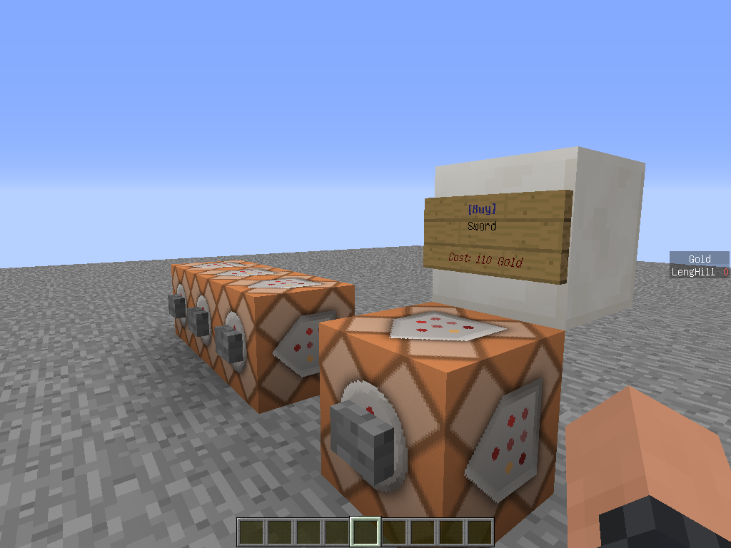 Shop on coins (Command Blocks) Minecraft Map