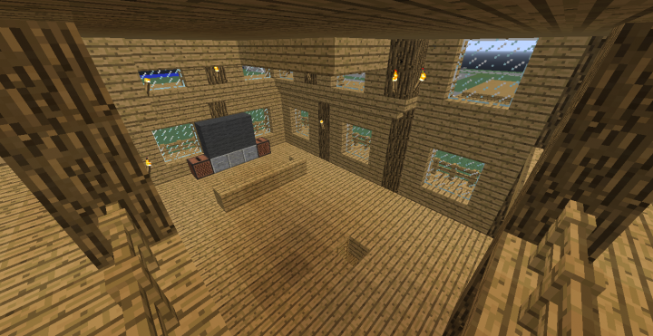 Large Wooden House Minecraft Map
