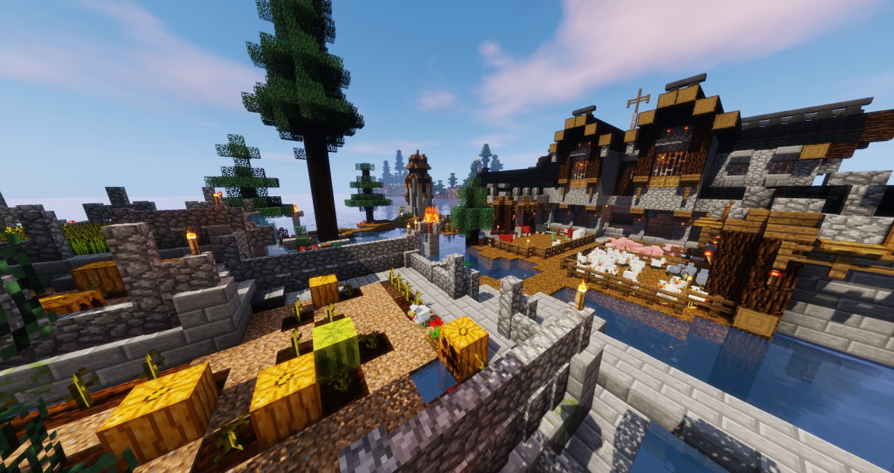 Faction Lake Village Minecraft Map