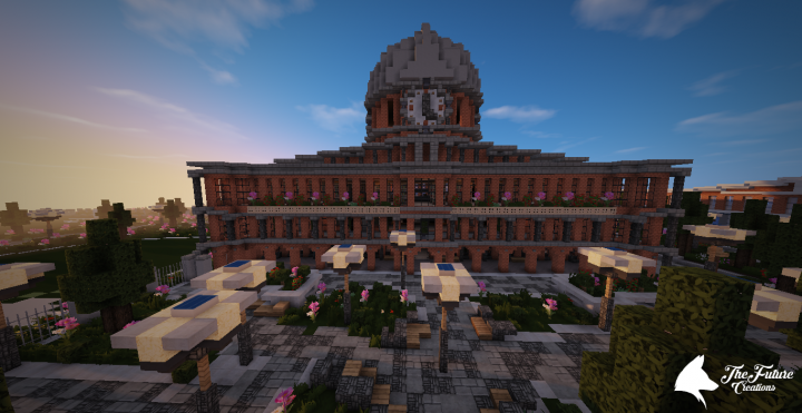 Modern High School + Village Minecraft Map