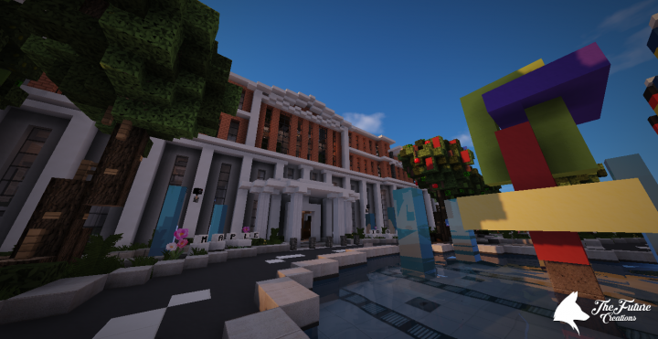 Modern High School + Village Minecraft Map