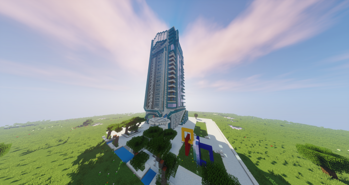 Skyscraper "WITNESS". MODERN SKYSCRAPER Minecraft Map