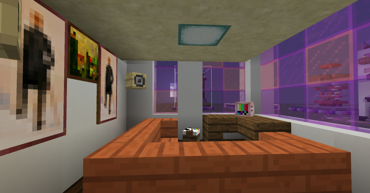 One Chunk Creative Cube House Minecraft Map