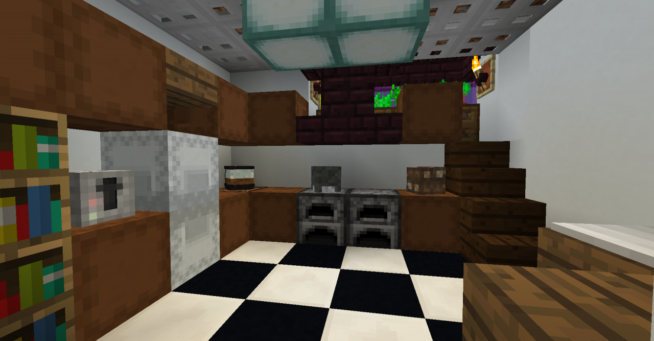 One Chunk Creative Cube House Minecraft Map