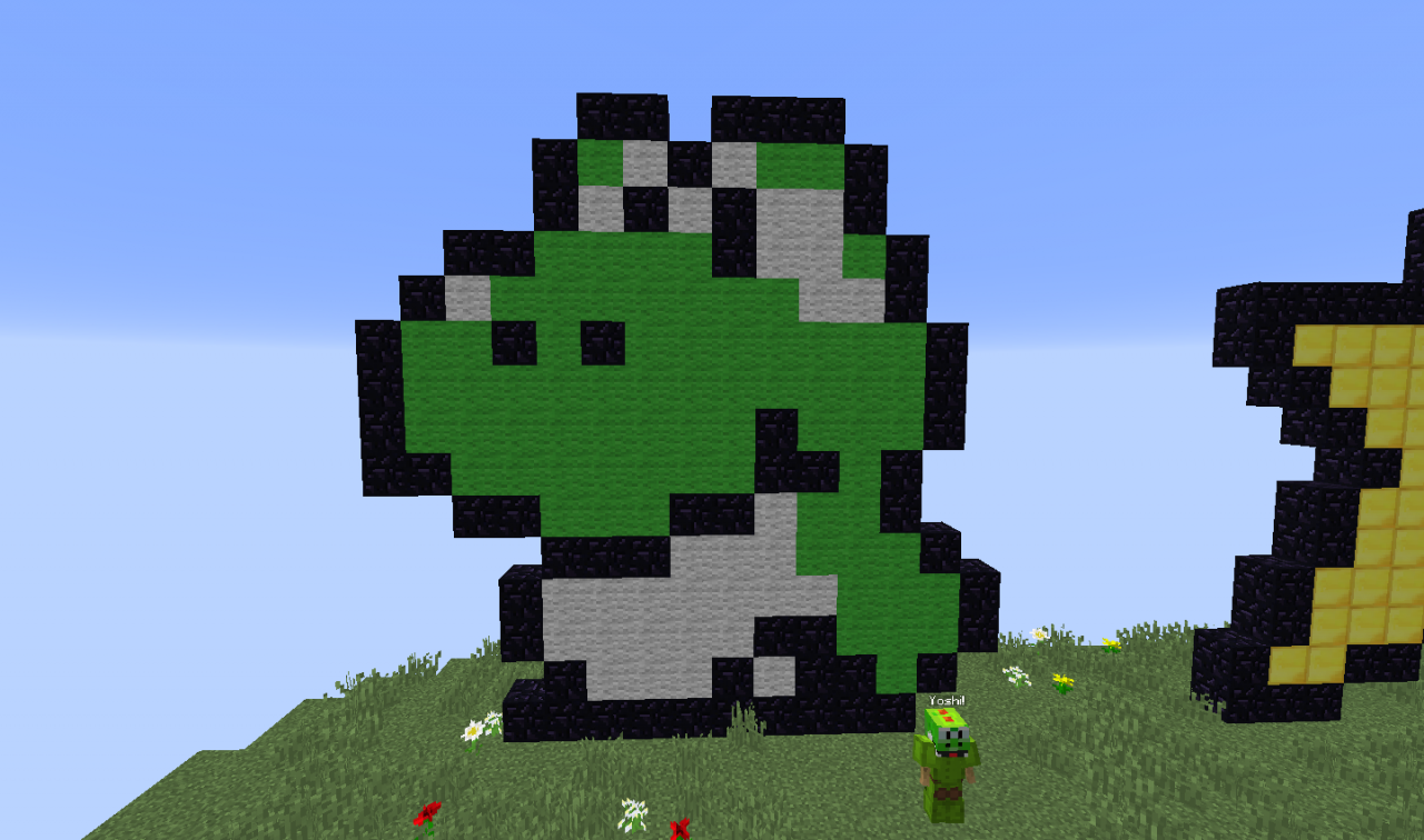 Super Mario in Vanilla Minecraft! With MarioKart and statues! 1.11.2 ...