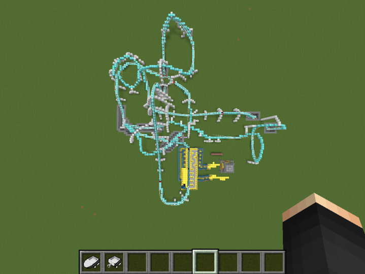 The Dimond Roller Caoster (needs the Ex-Roller coaster mod forge 1.7.10 ...
