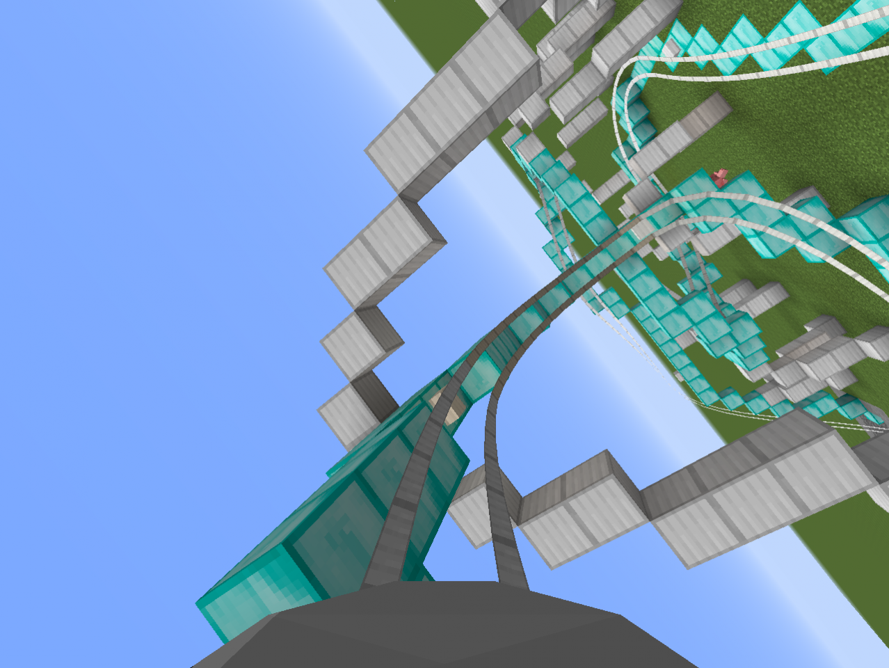 The Dimond Roller Caoster (needs the Ex-Roller coaster mod forge 1.7.10 ...