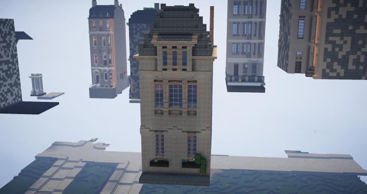 French Style Townhouse Minecraft Map