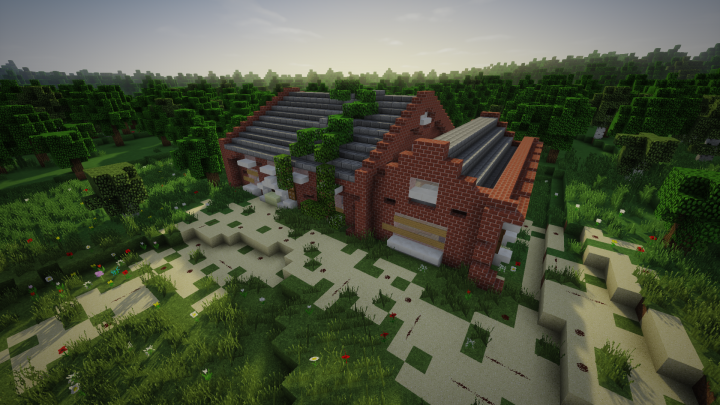 Destroyed Georgian-styled House Minecraft Map