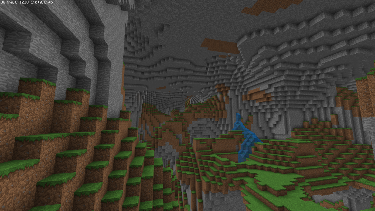 [preset]: Cave world Minecraft Map