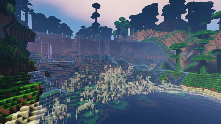 Stream of Waterfall Minecraft Map