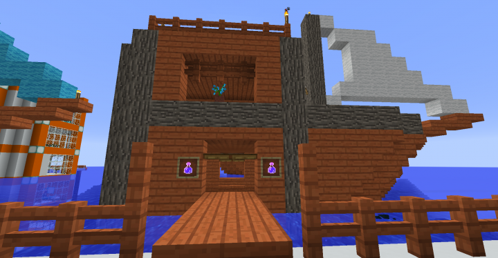 Floating Crafted Island Village Minecraft Map