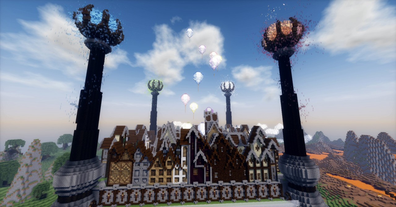 Elemental Factions Spawn Minecraft Map