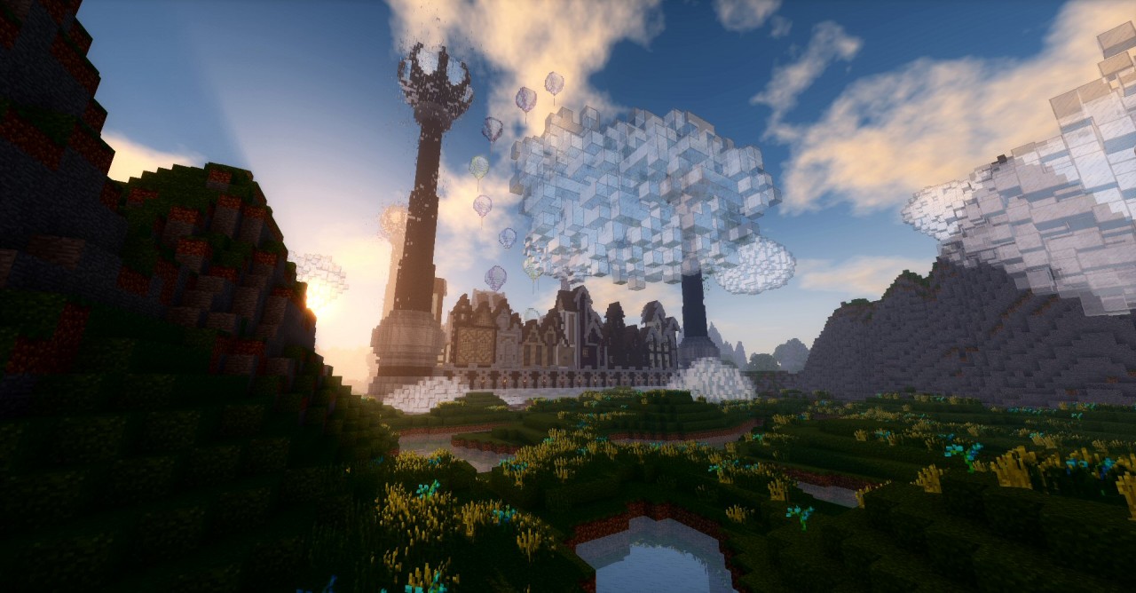Elemental Factions Spawn Minecraft Map