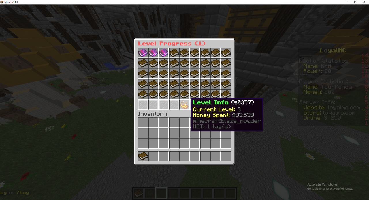 LoyalMC ★ Custom Enchants ★ Custom Plugins ★ Unique ★ Minecraft Server