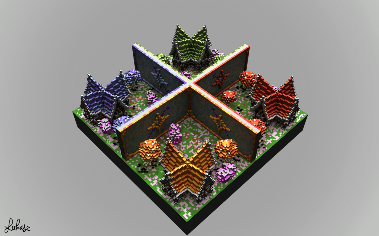 Minecraft Project: Miniwalls Map Pack Minecraft Map