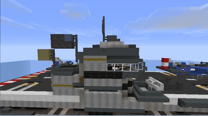Aircraft Carrier Courageous - Movecraft/Navycraft Minecraft Map
