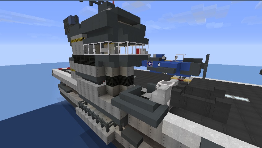 Aircraft Carrier Courageous - Movecraft/Navycraft Minecraft Map