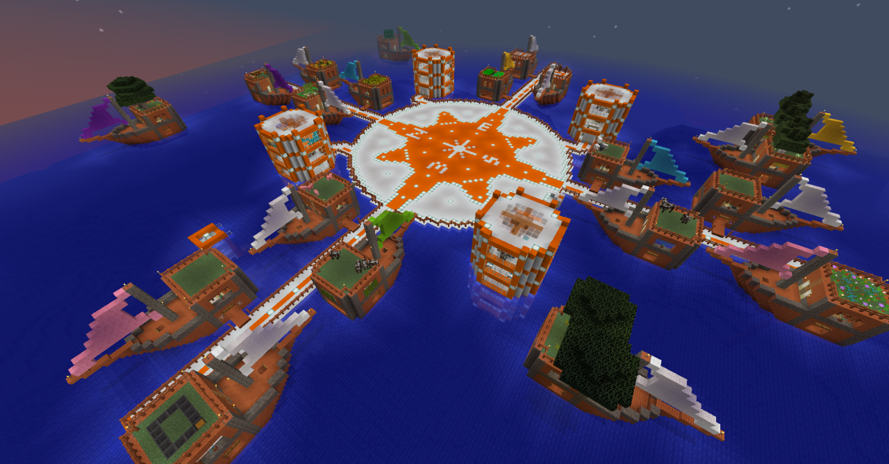 Floating Crafted Island Village Minecraft Map