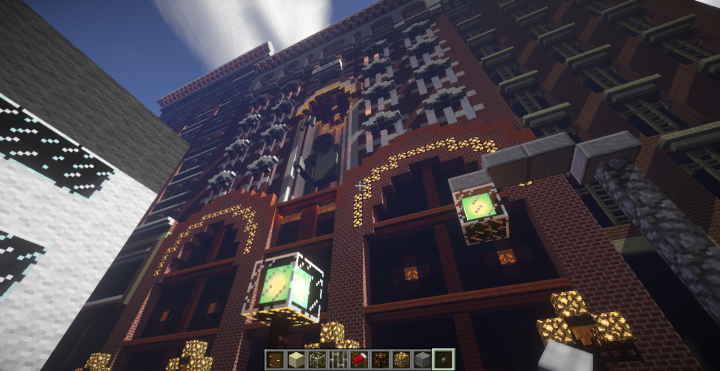 warrior's building (neomedieval+Chicago style architecture) Minecraft Map