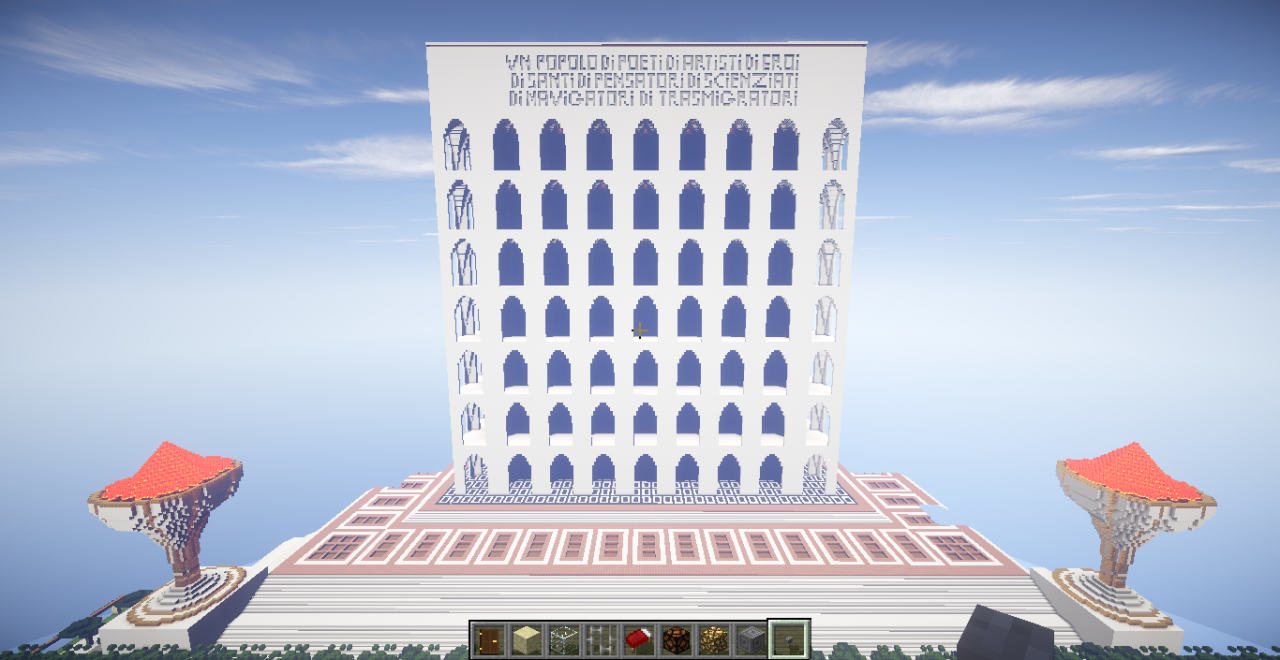 suquare colosseum of Rome - palace of italian civilization Minecraft Map