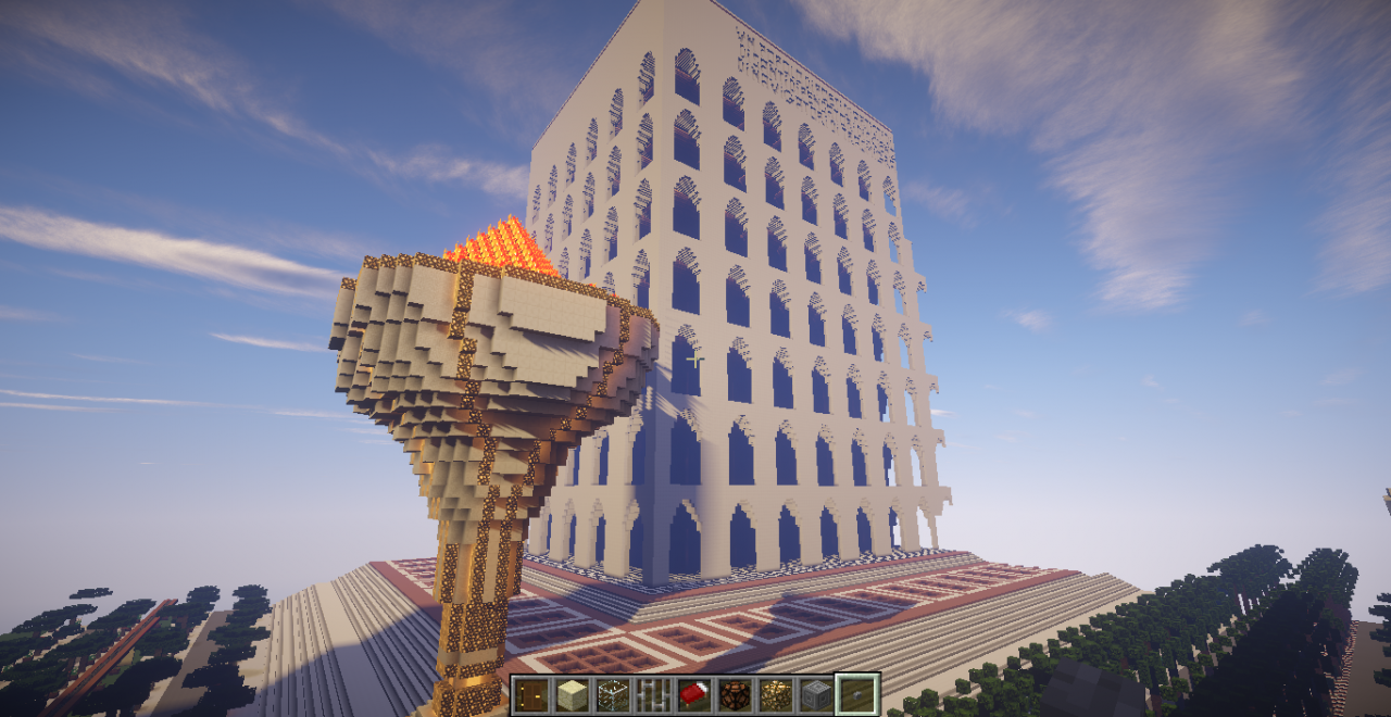 suquare colosseum of Rome - palace of italian civilization Minecraft Map