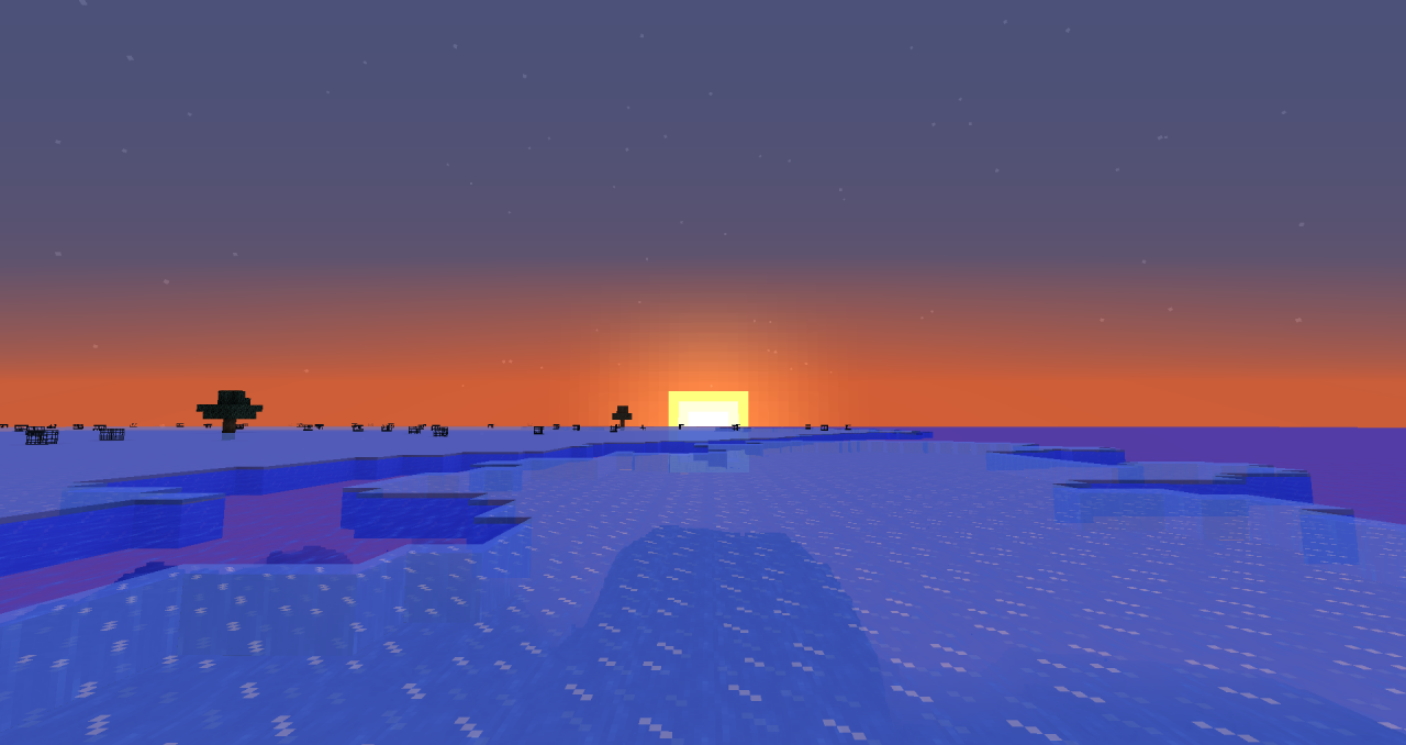 Ice survival Minecraft Map