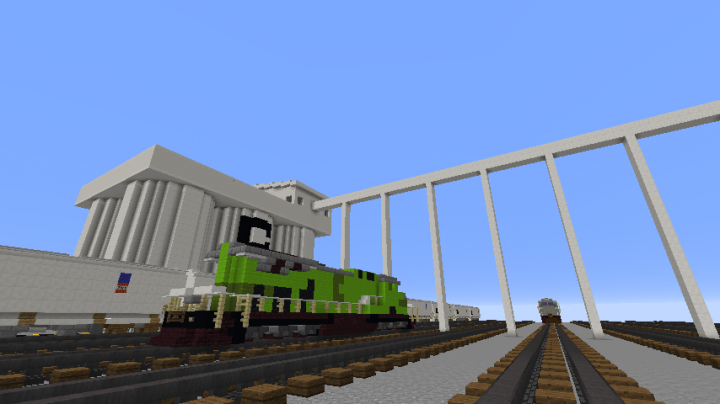 Freight Train Depot: Crypto Railroad Minecraft Map