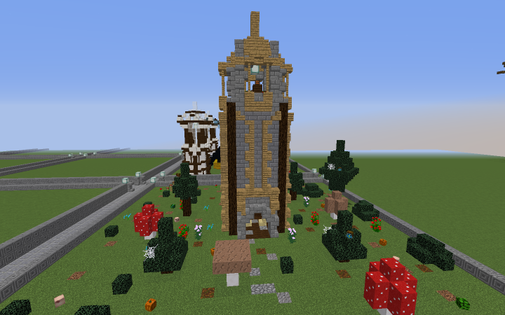 small medieval tower-plot build Minecraft Map