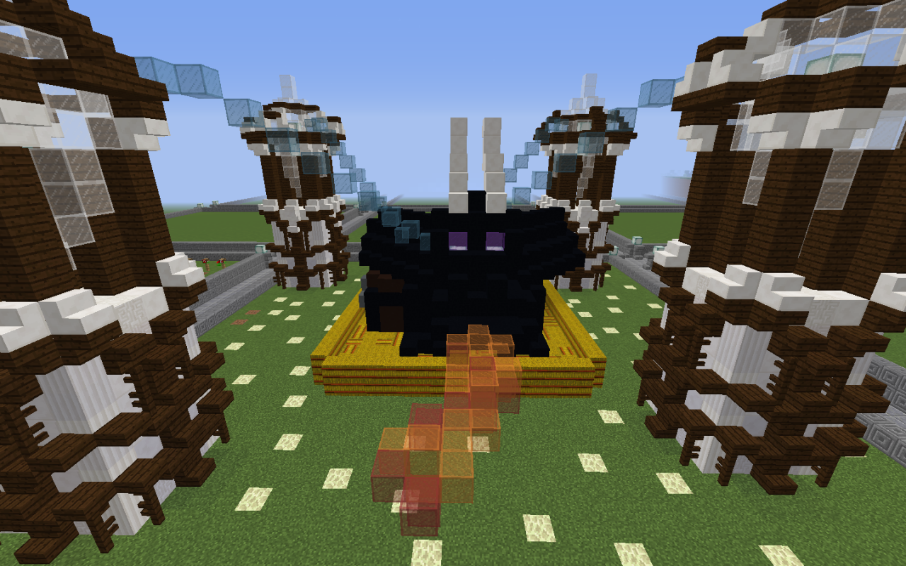 Ender dragon plot-build Minecraft Map