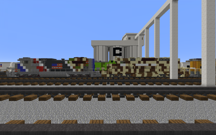 Freight Train Depot: Crypto Railroad Minecraft Map