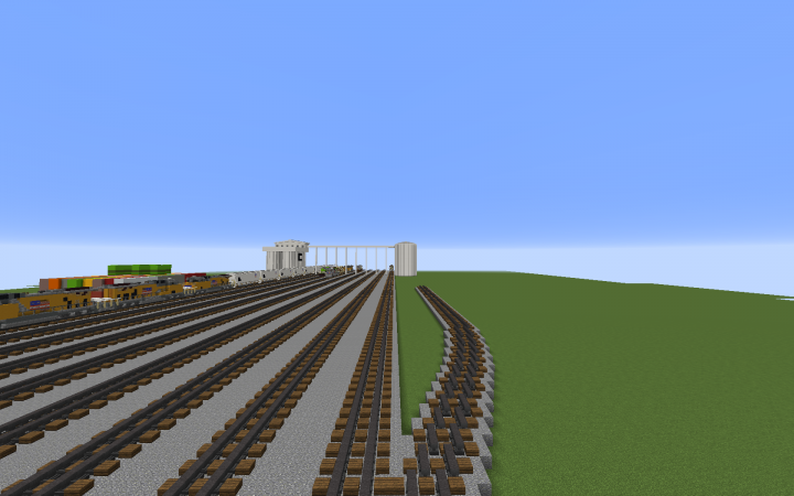 Freight Train Depot: Crypto Railroad Minecraft Map