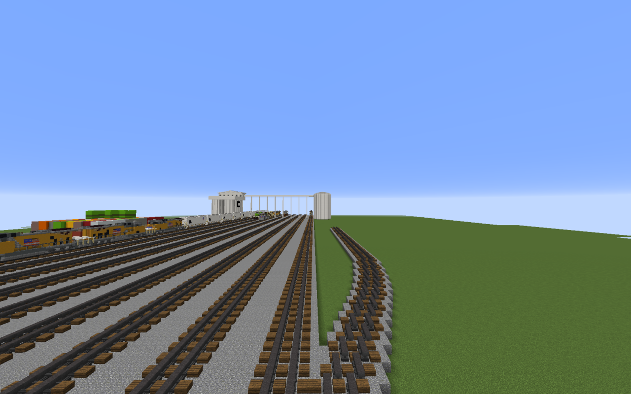 Freight Train Depot: Crypto Railroad Minecraft Map