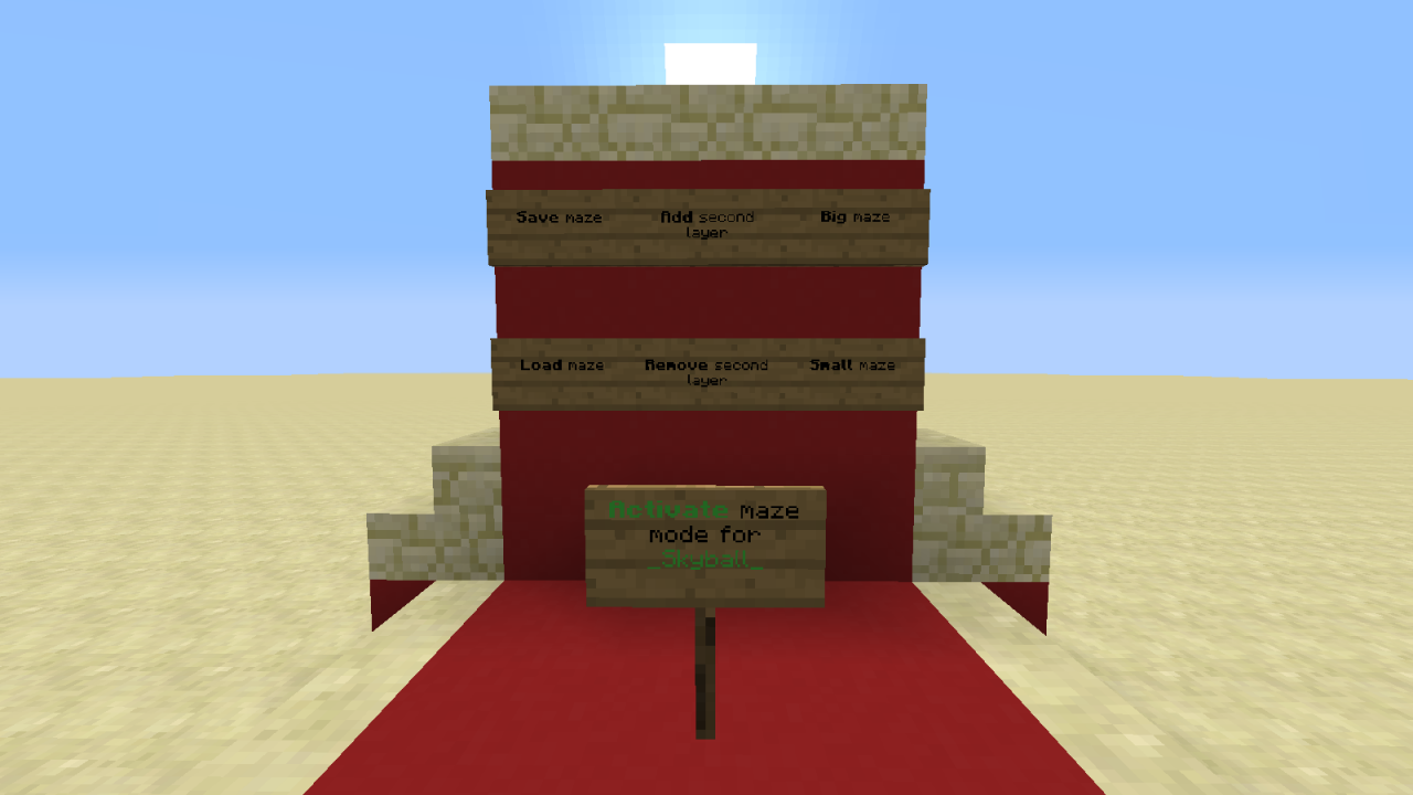 Maze solver version 2 Minecraft Map