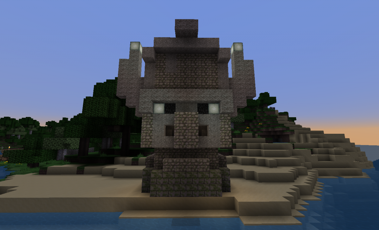 Easter Island-ish Villager Statue !!Schematic Download!! Minecraft Project