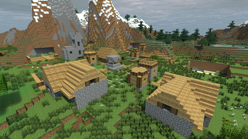 Transforming a Minecraft Village Minecraft Map