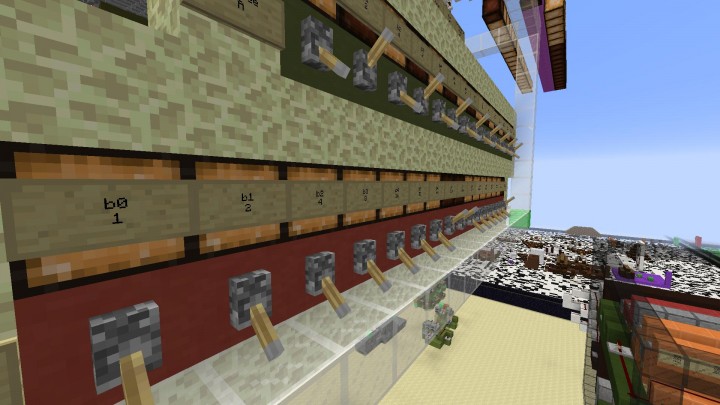 Analog Full Adder 16Bit - Yap7 Minecraft Map